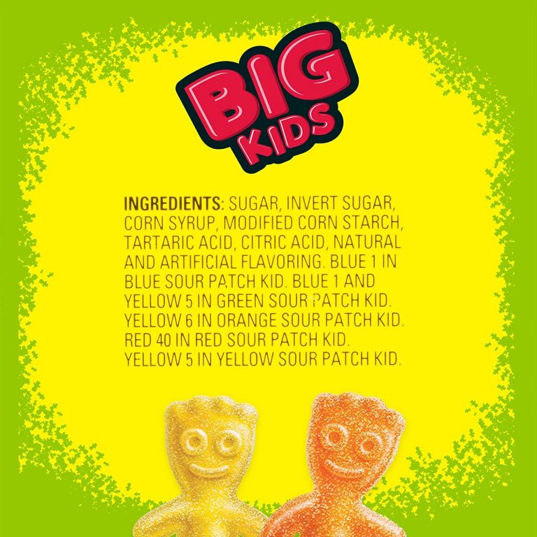 SOUR PATCH KIDS Big Individually Wrapped Soft & Chewy Candy, 240Ct