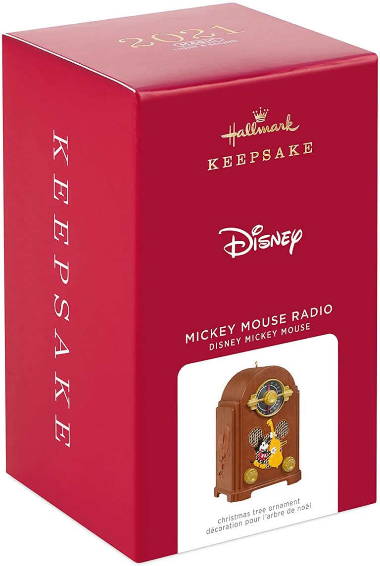 Hallmark Keepsake Christmas Ornament 2021, Mickey Mouse Vintage Radio ...