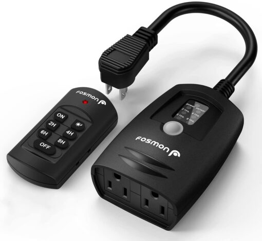 Fosmon Outdoor Photocell Light Sensor Timer | Bigbigmart.com