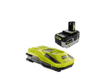 RYOBI PSK004 ONE+ 18V HIGH PERFORMANCE Lithium-Ion 4.0 Ah Battery and ...