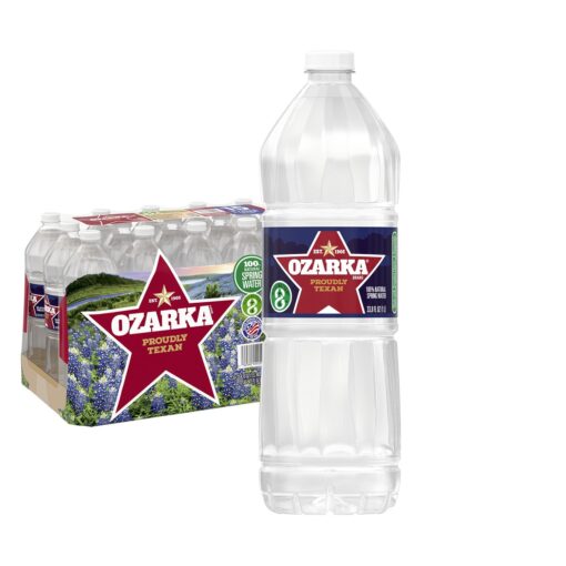 OZARKA Brand 100% Natural Spring Water, 33.8-ounce plastic bottles ...