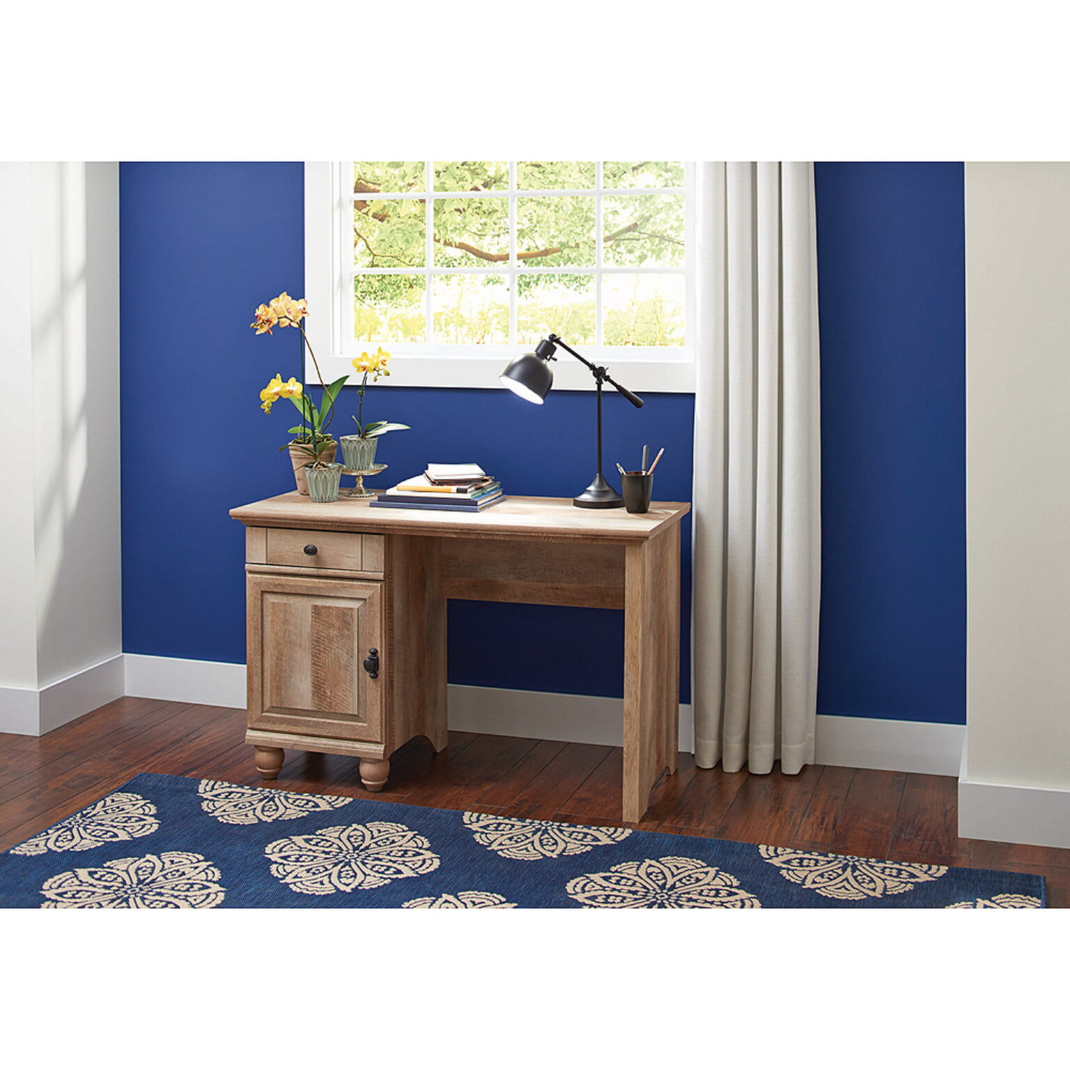 Better Homes & Gardens Crossmill Desk, Weathered Finish | Bigbigmart.com