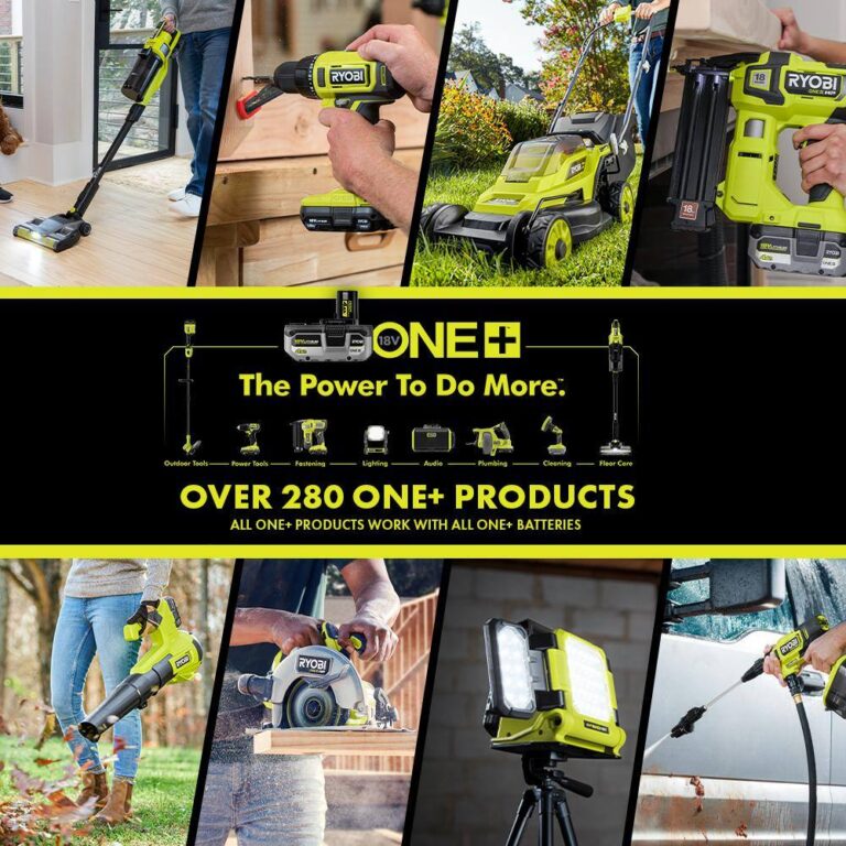 RYOBI PCL720K ONE+ 18V Cordless Stick Vacuum Cleaner Kit with 4.0 Ah ...