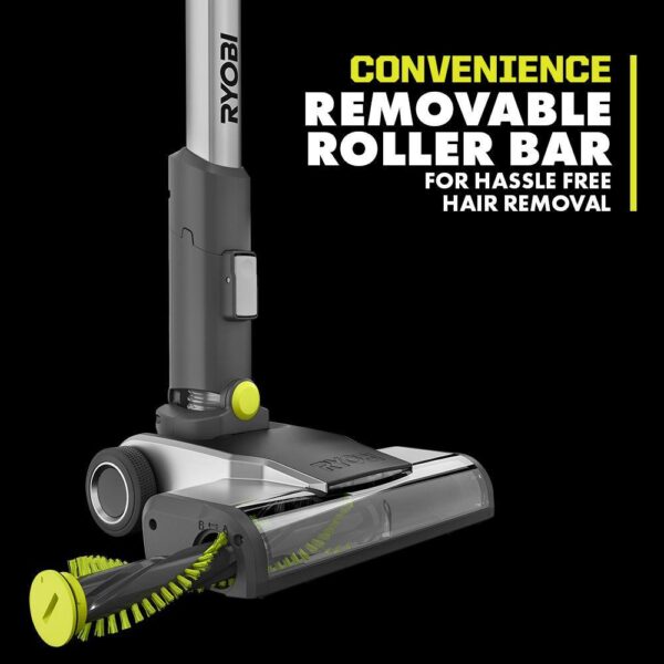 RYOBI PCL720K ONE+ 18V Cordless Stick Vacuum Cleaner Kit with 4.0 Ah ...