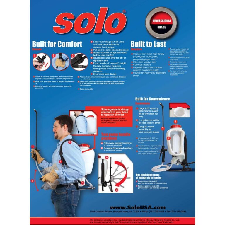 SOLO 475-101 4 Gal. Backpack Sprayer, Diaphragm | Bigbigmart.com