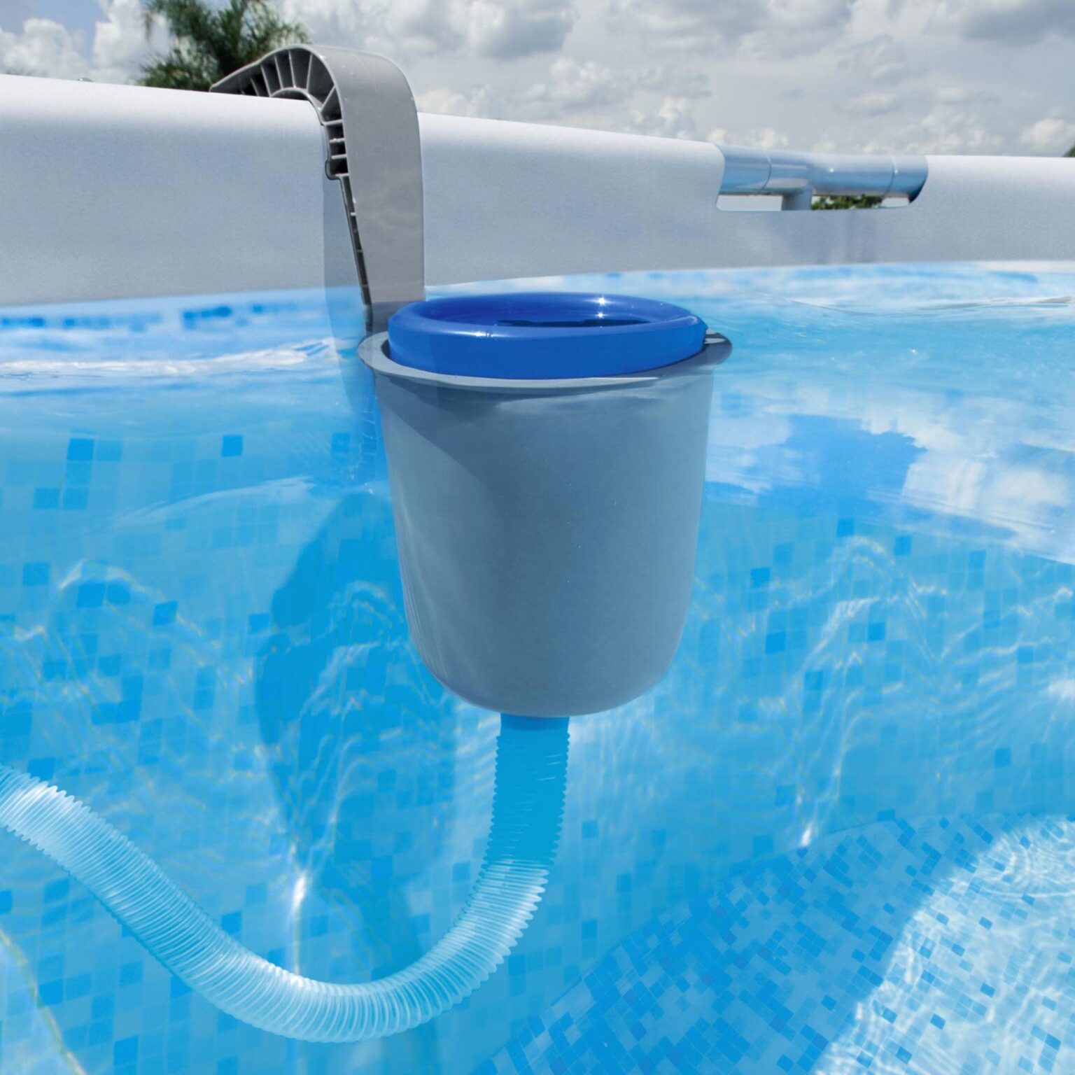 Bestway Steel Pro Max 15ft Frame Above Ground Swimming Pool Set w/ Pump ...