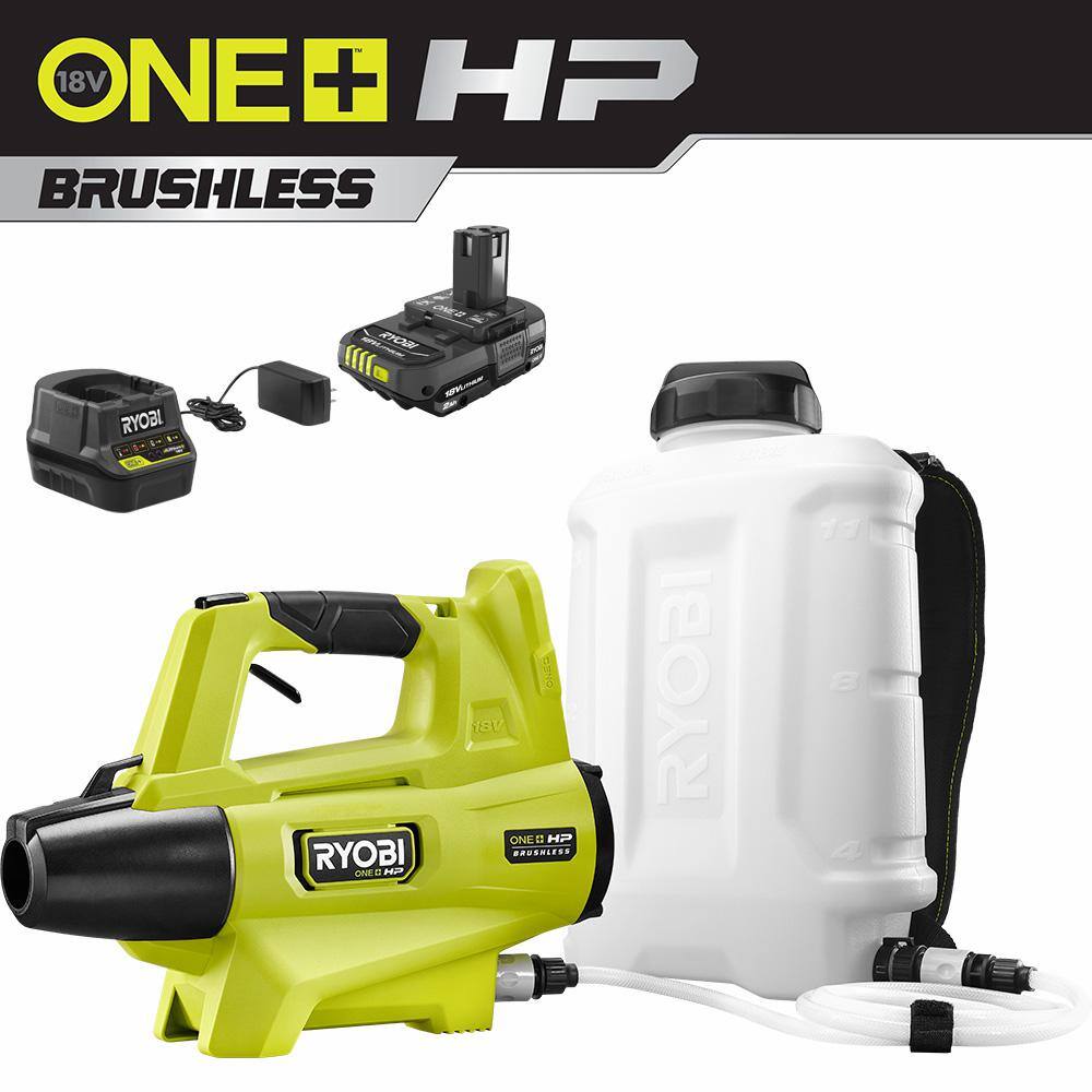 RYOBI P2880 ONE+ HP 18V Brushless Cordless 3 Gal. Backpack Fogger ...