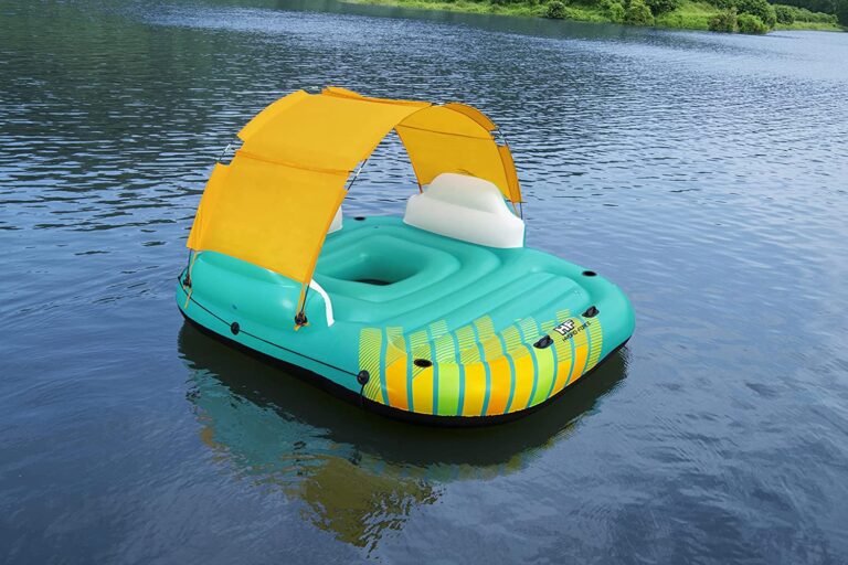 Bestway Hydro Force Sunny 5 Person Inflatable Large Floating Island ...