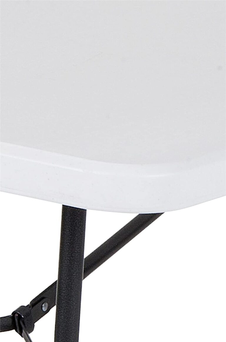 COSCO Deluxe 8 foot x 30 inch Fold-in-Half Blow Molded Folding Table ...