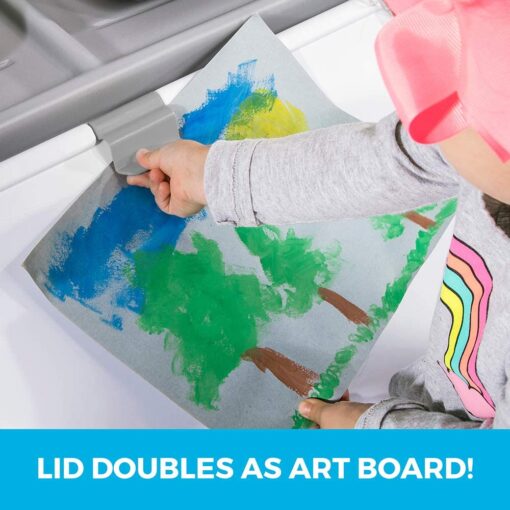 Step2 2-in-1 Toy Box & Art Lid | Plastic Toy & Art Storage Container ...