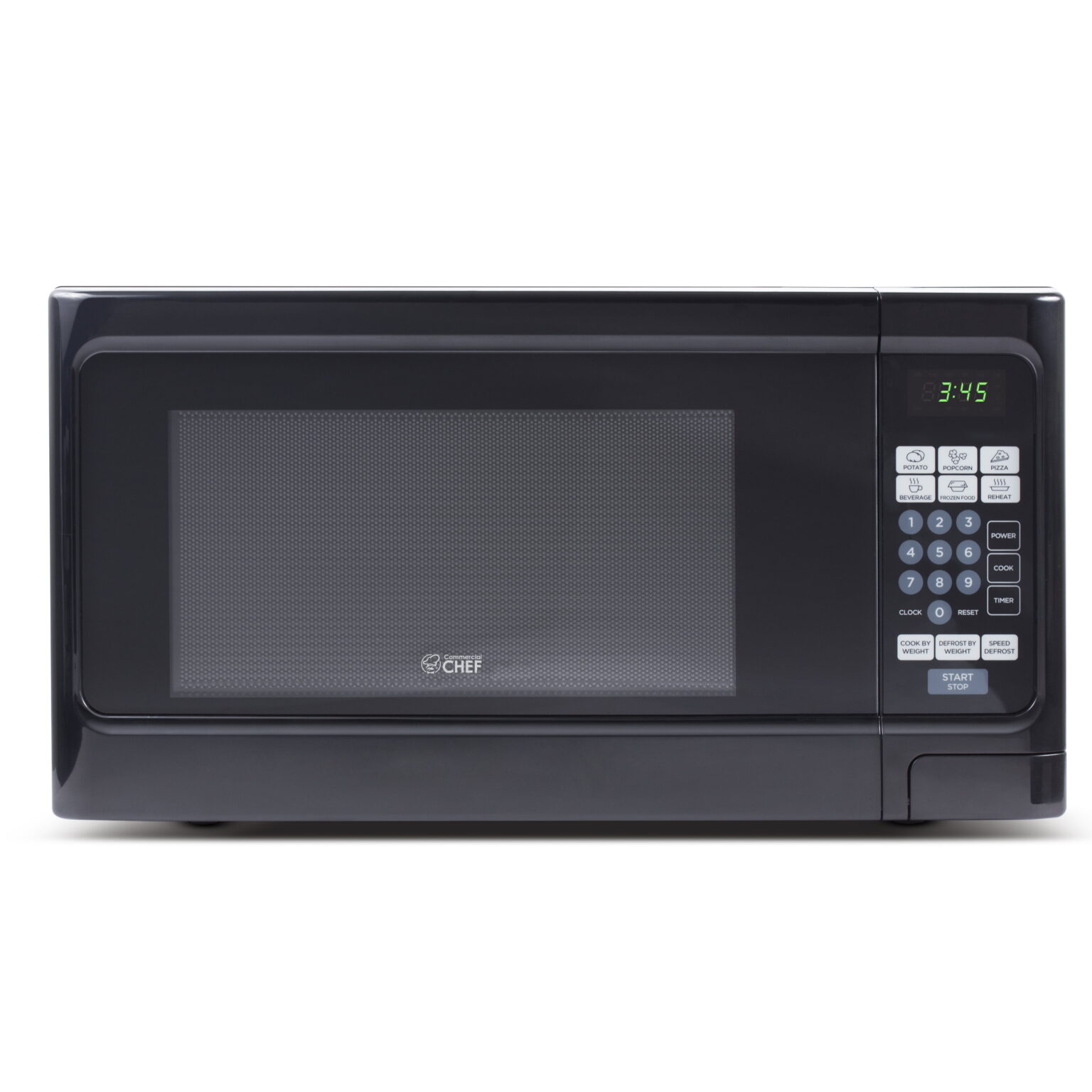 Commercial Chef 1.1 cu. Ft. Countertop Microwave Oven, Black ...