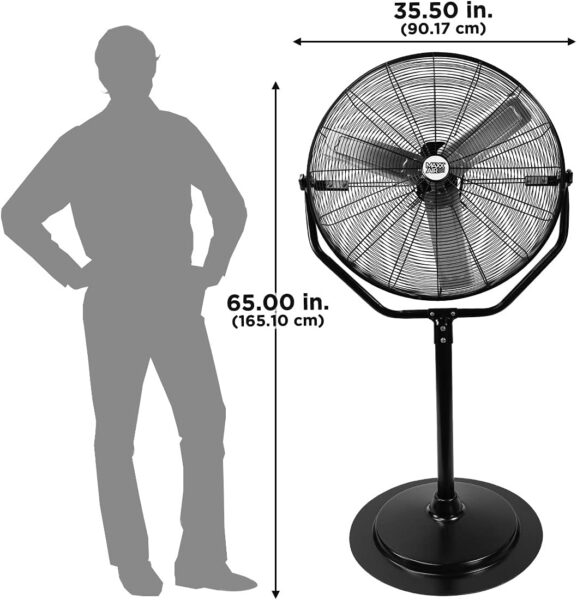 Maxx Air Extreme Power Industrial Pedestal Fan | Heavy Duty 30" Stand ...