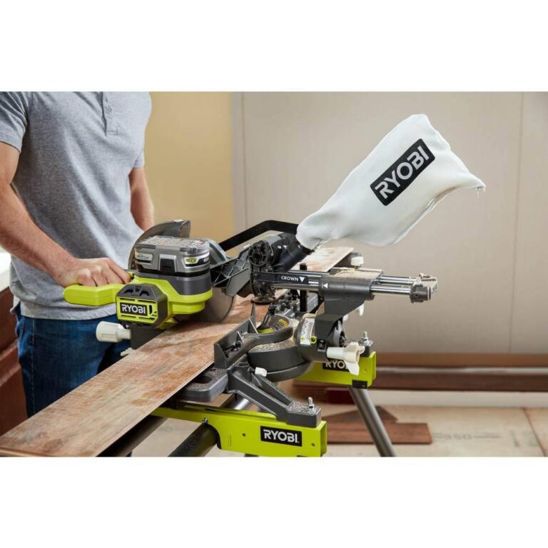 RYOBI PBT01B-PSK006 ONE+ 18V Cordless 7-1/4 in. Sliding Compound with ...