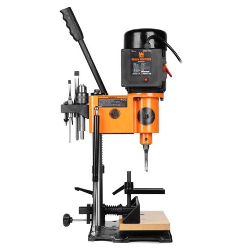 WEN 43013 5 Amp Cast Iron Bench Mortiser with Chisel Bit Set ...