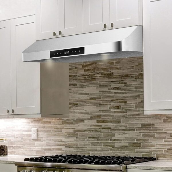 Range Hood 30 inch Under Cabinet with 800CFM, EVERKICH, Stainless Steel ...