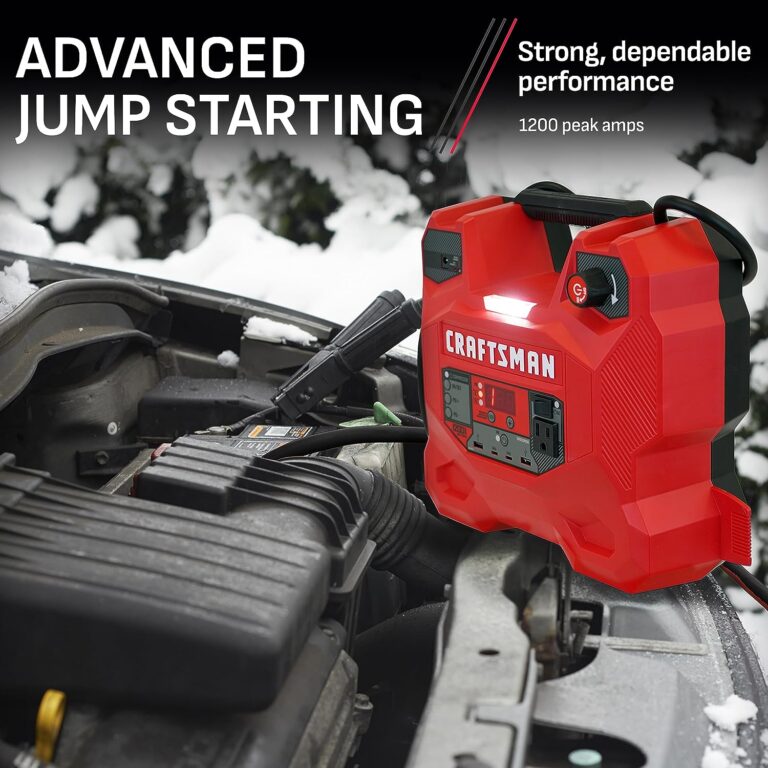 CRAFTSMAN CMXCESM256 1200 Peak Amp Jump Starter and Portable Power ...