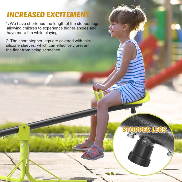 Iyoyo Teeter Totter Seesaw for Kids Outdoor for Ages 4-8 Toddler Seesaw ...