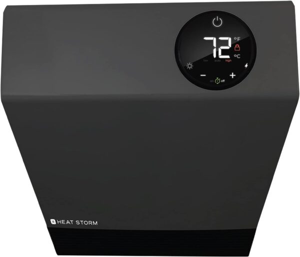 Heat Storm Wall Gray HS-1000-WX Deluxe Indoor Infrared Space Saving ...