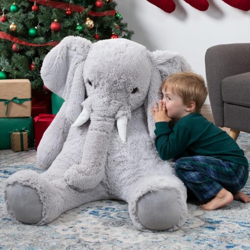 Vermont Teddy Bear Giant Elephant Stuffed Animal - Giant Stuffed ...