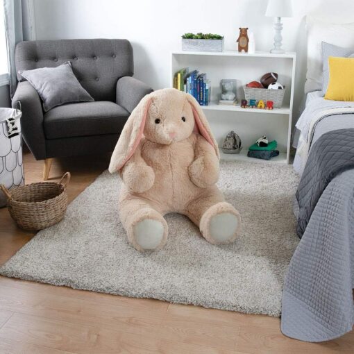 Vermont Teddy Bear Giant Stuffed Bunny - Big Stuffed Animal, Tan, 4 ...