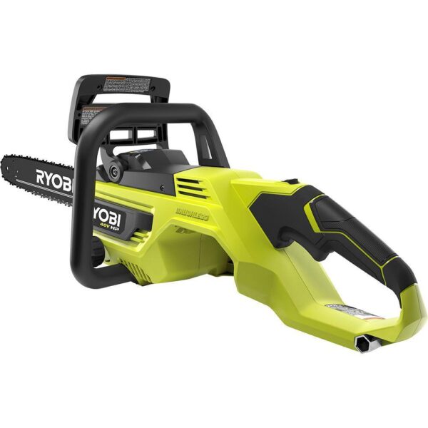 RYOBI RY40550-2B 40V HP Brushless 16 in. Battery Chainsaw with (2) 4.0 ...