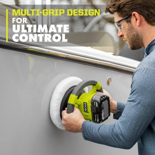 RYOBI PCL465K1 ONE+ 18V Cordless 10 in. Variable Speed Random Orbit ...
