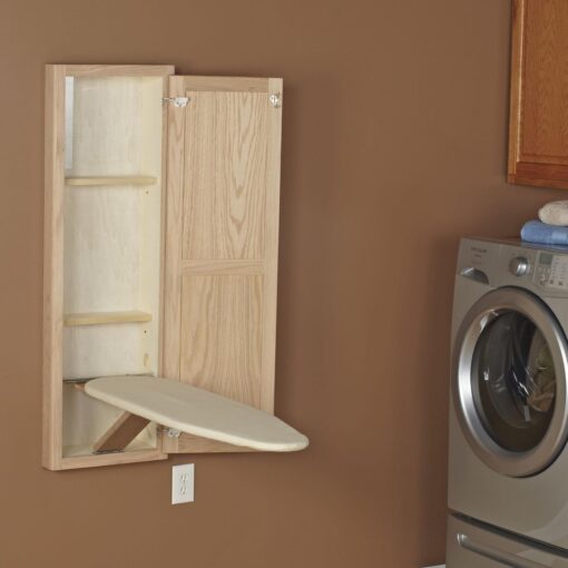 Household Essentials Ironing Board Cabinet, In-Wall Recessed Ironing ...