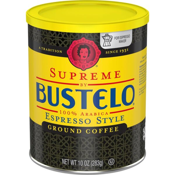 Café Bustelo Supreme by Bustelo Espresso Style Medium-Dark Roast Ground ...