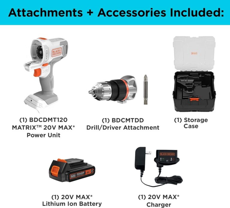 BLACK+DECKER MATRIX 20V MAX* Drill Kit with Storage Case ...
