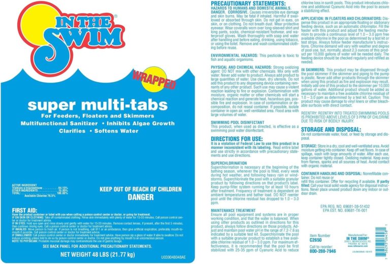 In The Swim 3 inch 5-in-1 Super Multi-Tabs – Swimming Pool Sanitizer ...