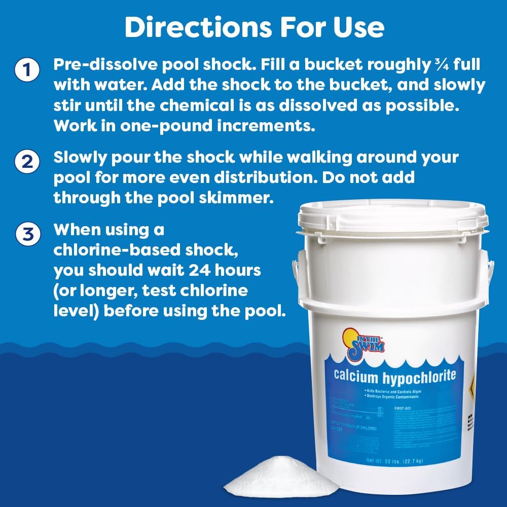 In The Swim Pool Shock – 68% Cal-Hypo Granular Sanitizer for Crystal ...