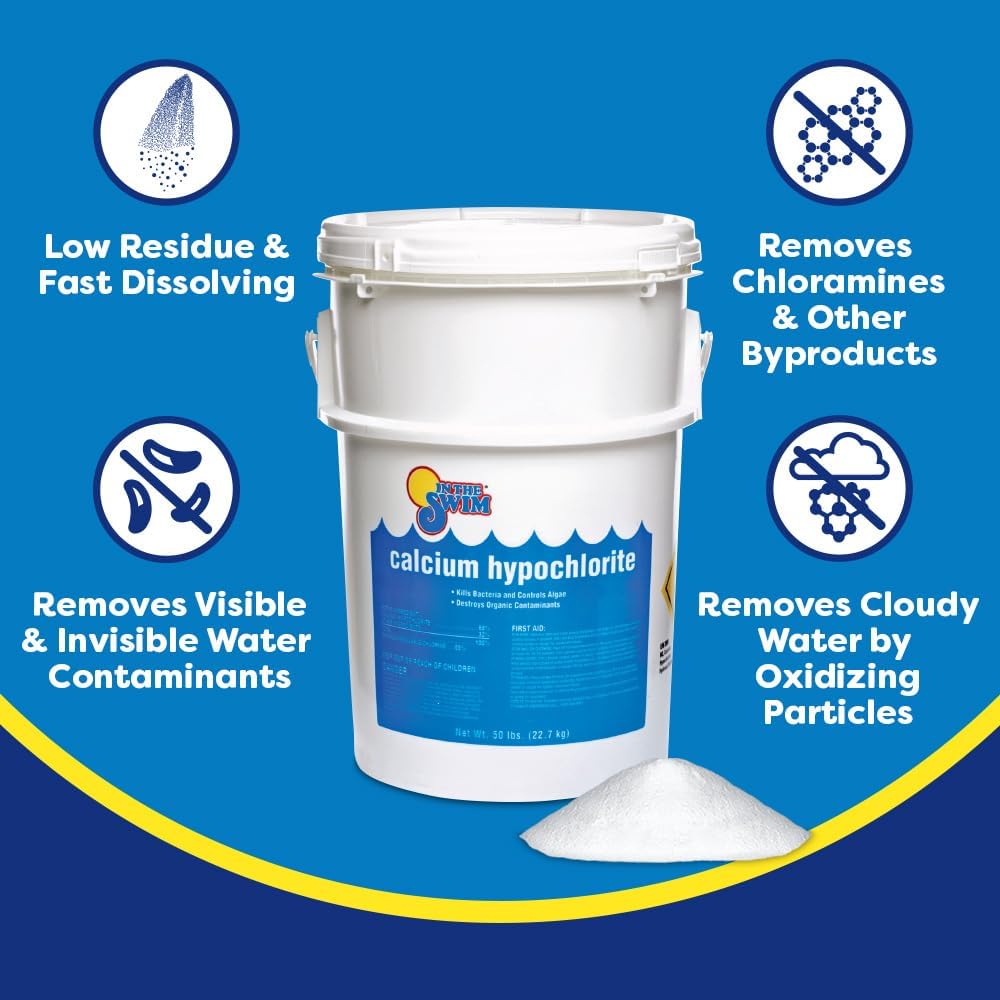In The Swim Pool Shock – 68% Cal-Hypo Granular Sanitizer for Crystal ...