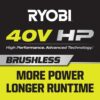 RYOBI RY404130-RY40405BTL 40V HP Brushless Whisper Series 155 MPH 600 ...
