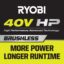 RYOBI RY404130-RY40405BTL 40V HP Brushless Whisper Series 155 MPH 600 ...