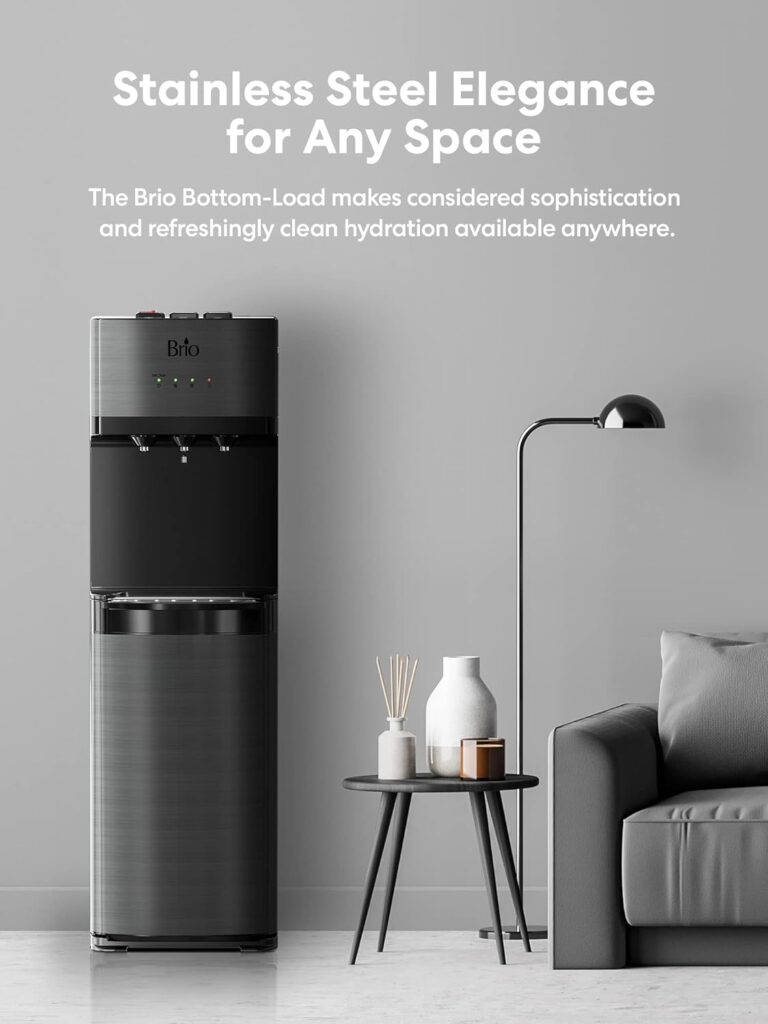 Brio Self Cleaning Bottom Loading Water Cooler Water Dispenser – Black ...