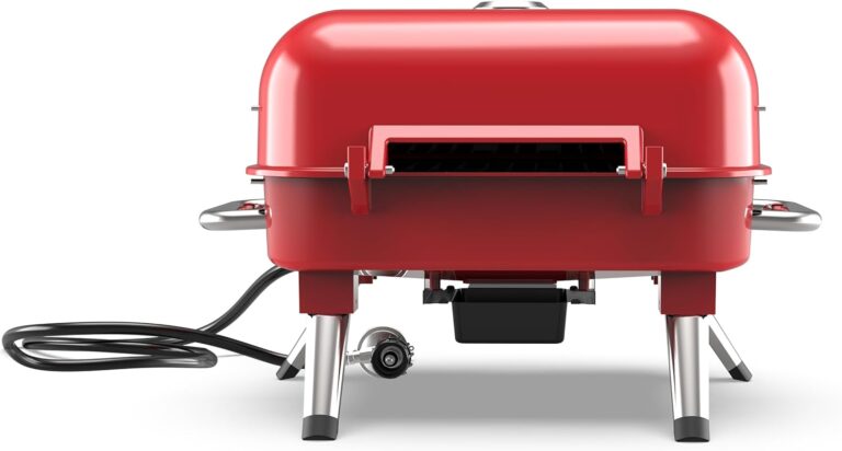 Kenmore 2-Burner Portable Tabletop Retro Gas Grill, Red | Bigbigmart.com