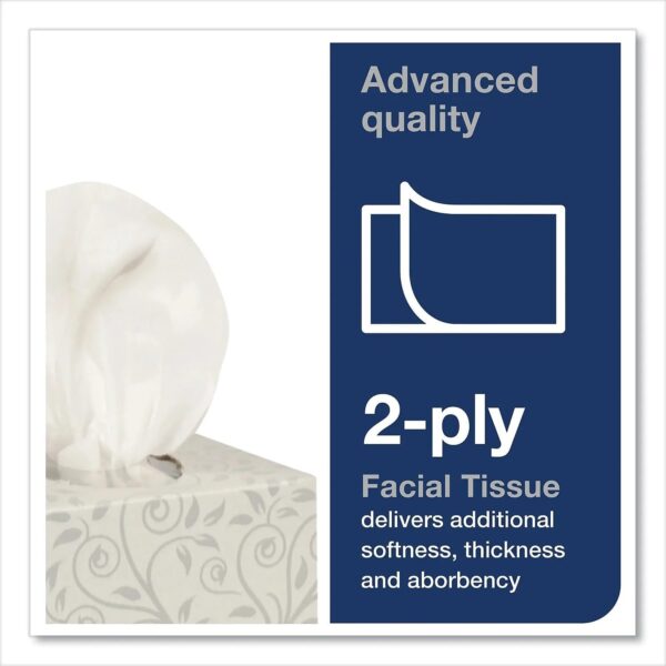Tork Soft Facial Tissue Cube Box White, Advanced, 2-Ply, 36 x 94 Sheets ...