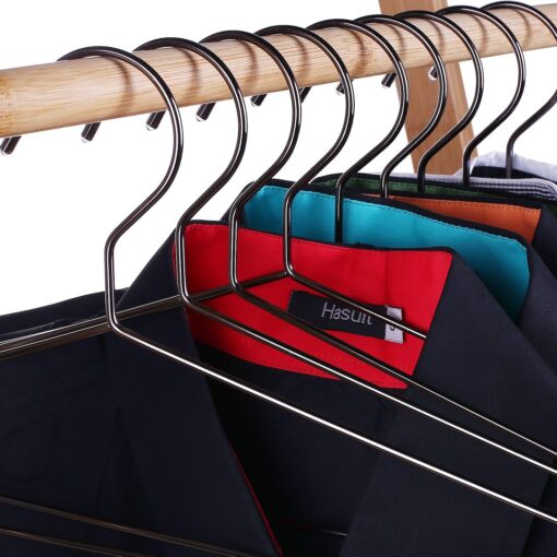 17.7" Strong Metal Wire Hangers Clothes Hangers, Coat Hanger, Standard ...