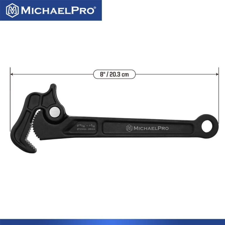 MichaelPro Self Adjusting Pipe Wrench, 8 Inch Multi-Function Spanner ...