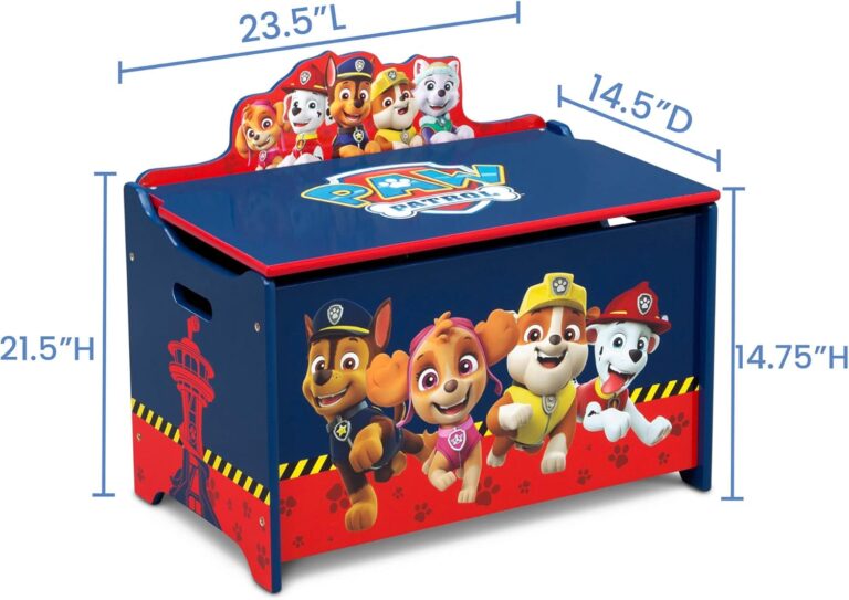 Delta Children Deluxe Toy Box, PAW Patrol | Bigbigmart.com