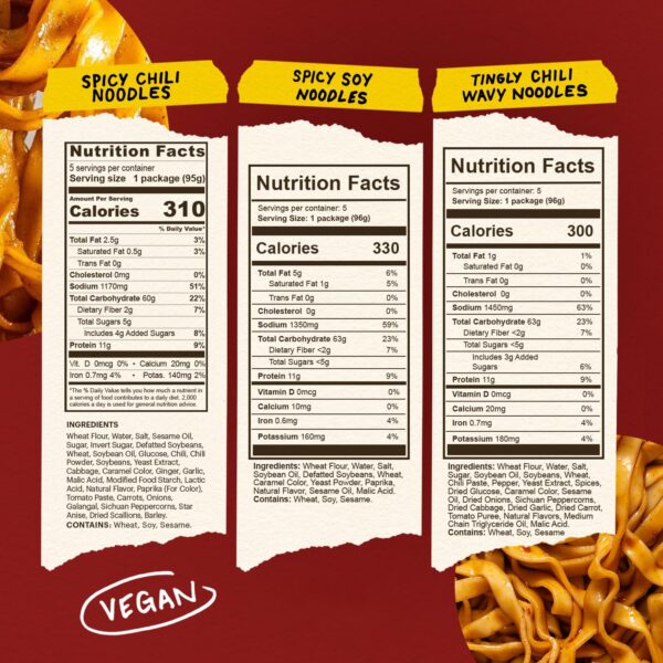 Momofuku Spicy Ramen Noodle Variety Pack by David Chang, 15 Count (Pack ...