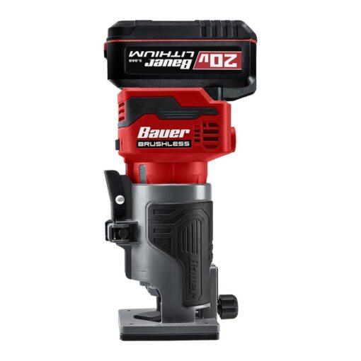BAUER 20V Brushless Cordless Variable Speed Compact Router, Tool Only ...