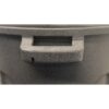 Toter RND55-B0149 55-Gallon Dark Gray Granite Resin Outdoor Lidless ...