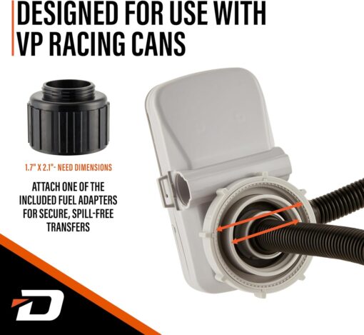 Deway Automatic Fuel Transfer Pump w/Hand-Trigger Nozzle, AA Battery ...
