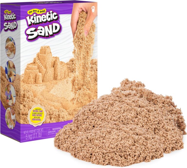 Kinetic Sand, 11lb (5kg) Natural Brown Play Sand, Mega Box for Arts and ...