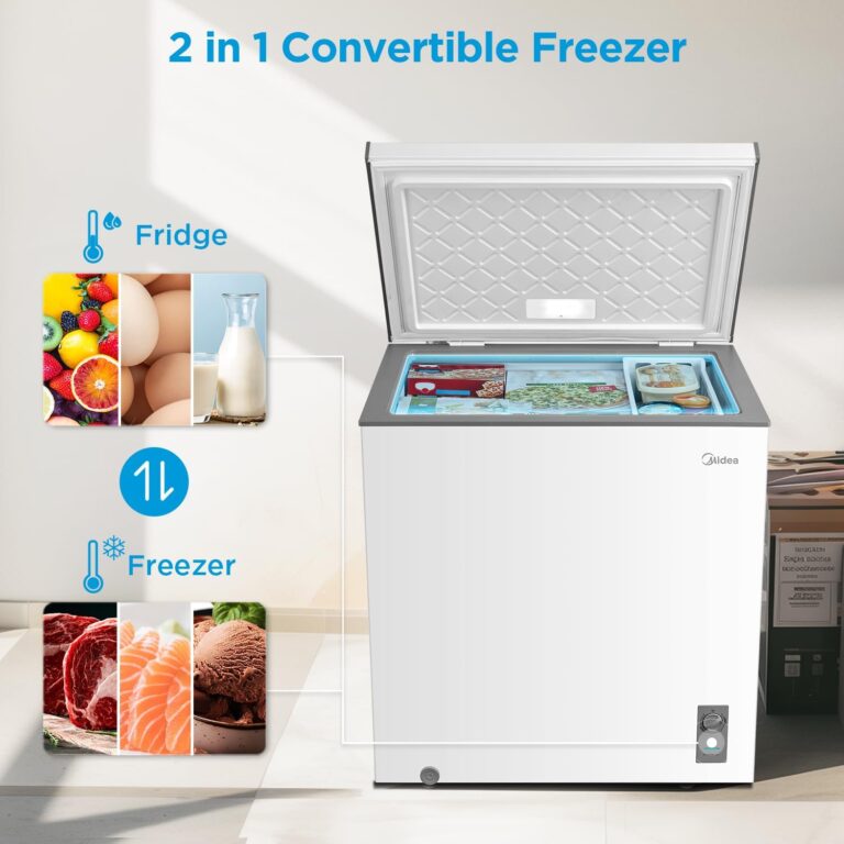 Midea MERC07C4BAWW 7.0 Cubic Feet Chest Freezer Cu.ft-Convertible ...