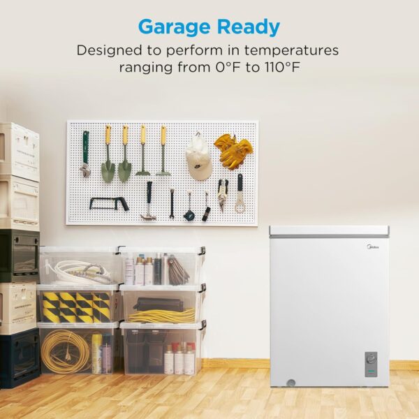 Midea MERC07C4BAWW 7.0 Cubic Feet Chest Freezer Cu.ft-Convertible ...