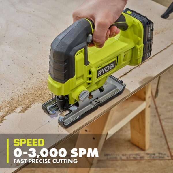 RYOBI PCL500B-PCL525B ONE+ 18V Cordless 2-Tool Combo Kit with 5 1/2 in ...