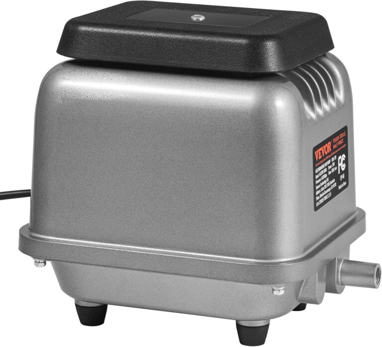 VEVOR Linear Air Pump, 109L/Min Air Flow Septic Aerator Pump, Oil-Free ...