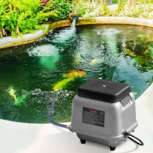 VEVOR Linear Air Pump, 109L/Min Air Flow Septic Aerator Pump, Oil-Free ...